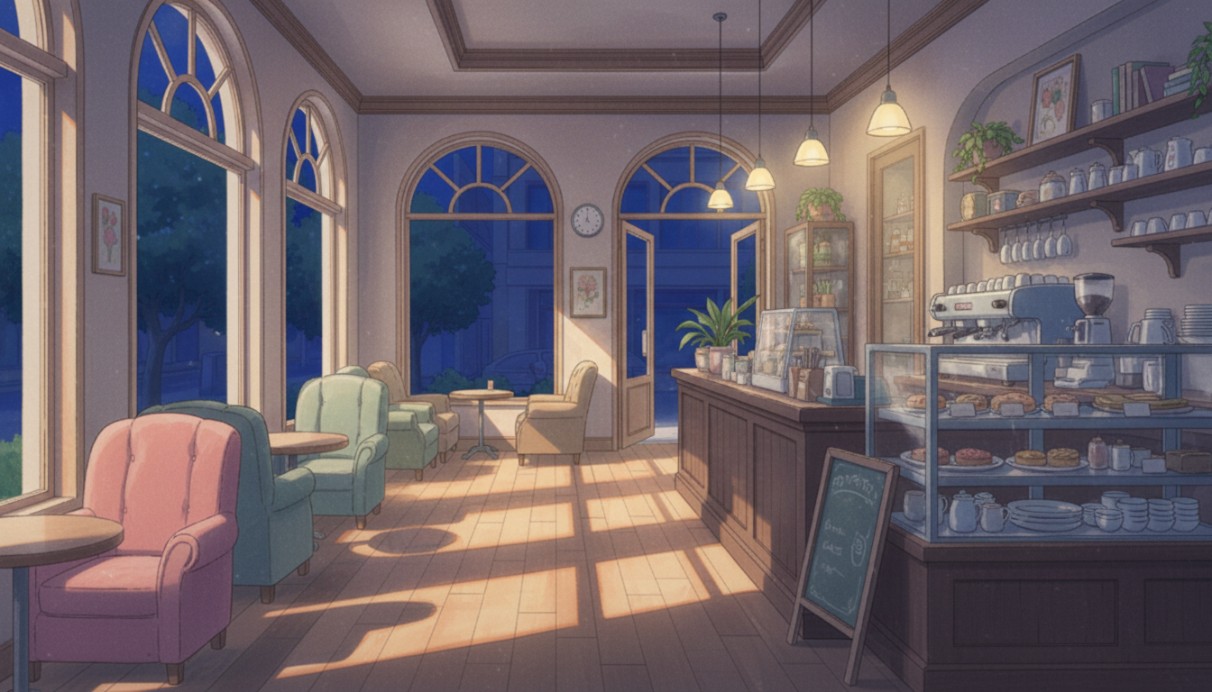 [Free Download] Café Background Illustrations (Landscape) — Free for ...