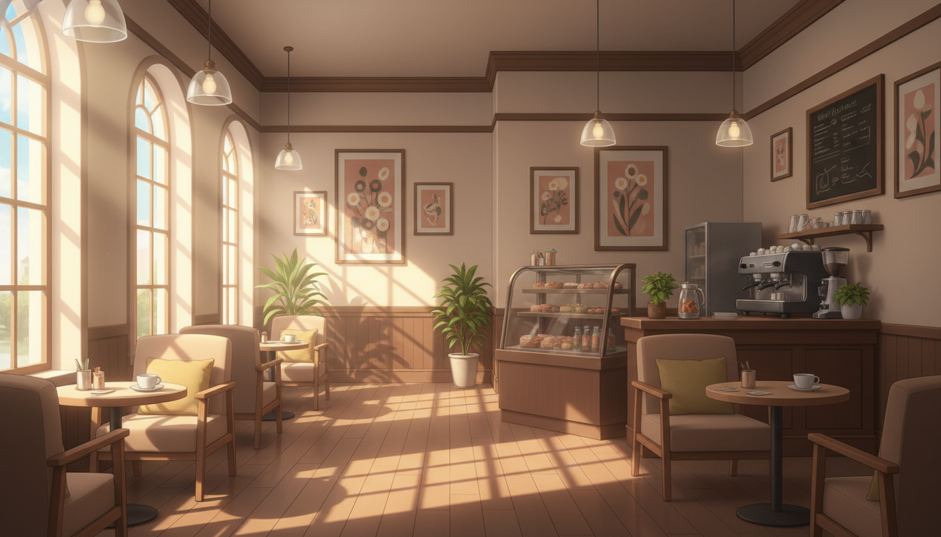 [Free Download] Café Background Illustrations (Landscape) — Free for ...