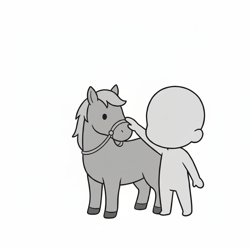 [Free Download] Kids Riding a Pony Pose Collection — Free for copainter ...