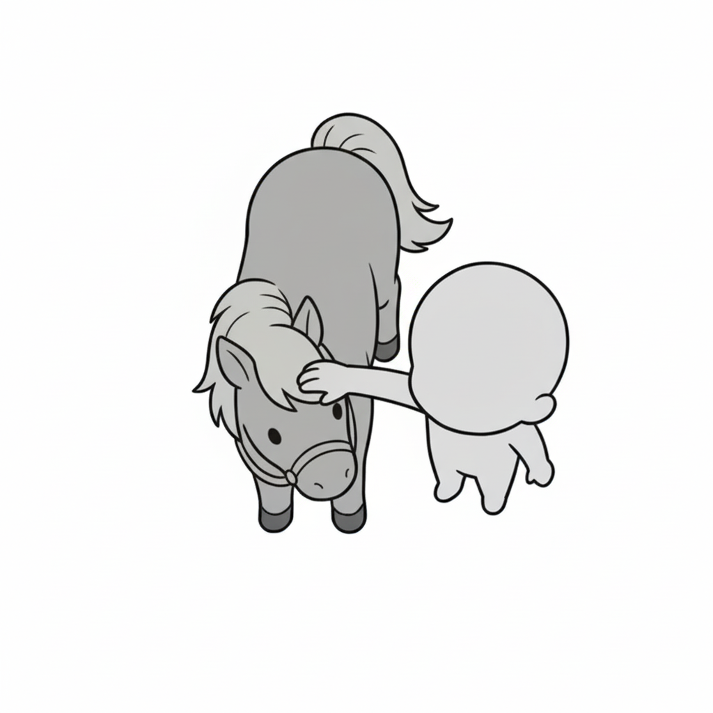 [Free Download] Kids Riding a Pony Pose Collection — Free for copainter ...