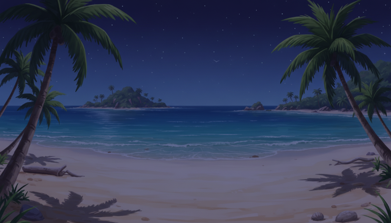 [Free] Beach Background Illustration (Landscape) — Free Commercial Use ...