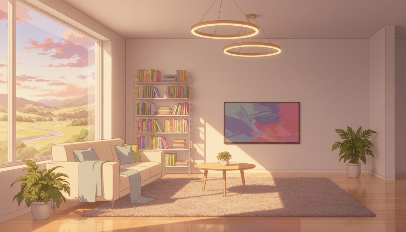 [Free Download] Living Room Background Illustrations (Landscape) — Free ...
