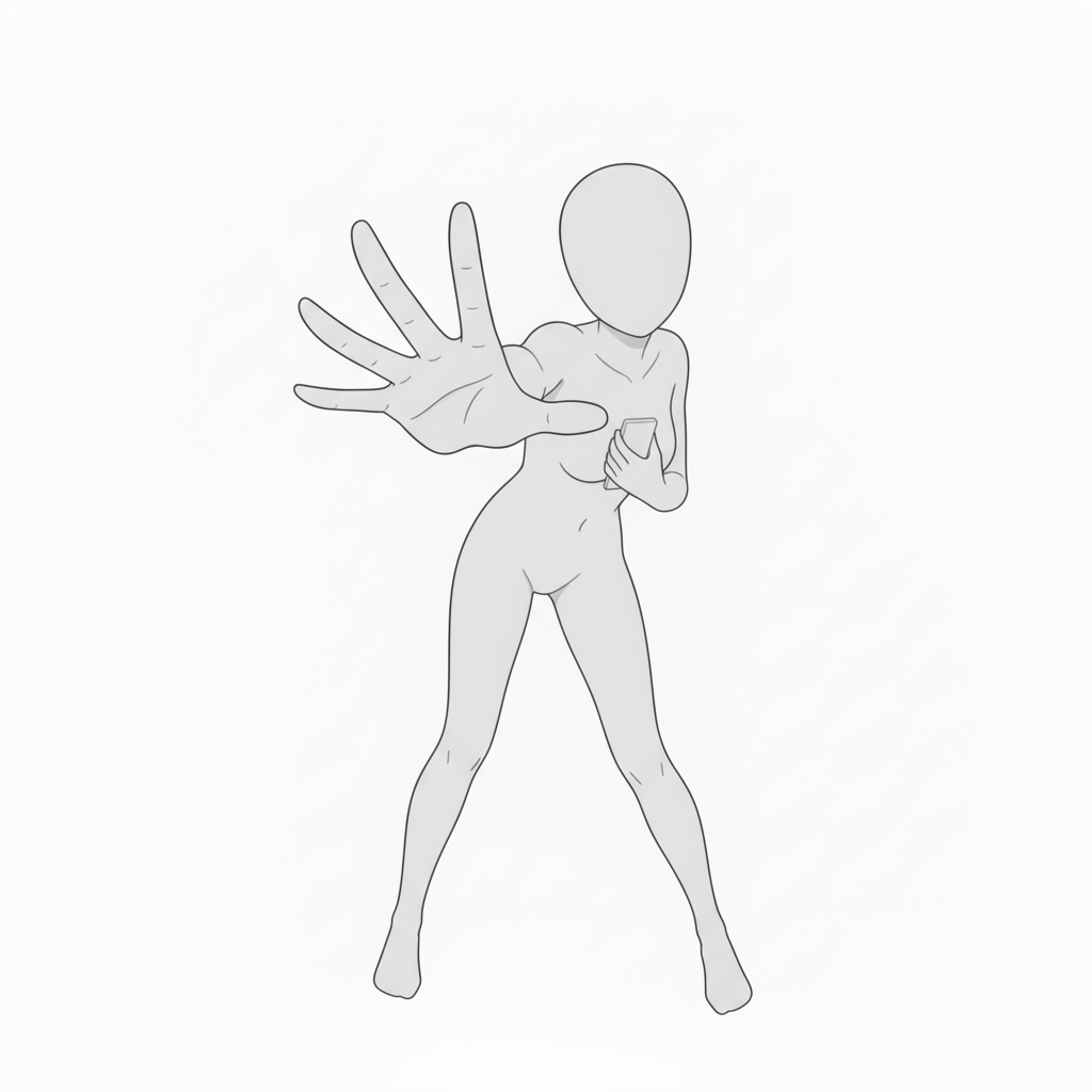 [Free Download] Female Standing Pose Base Set (3) — Free for Commercial ...