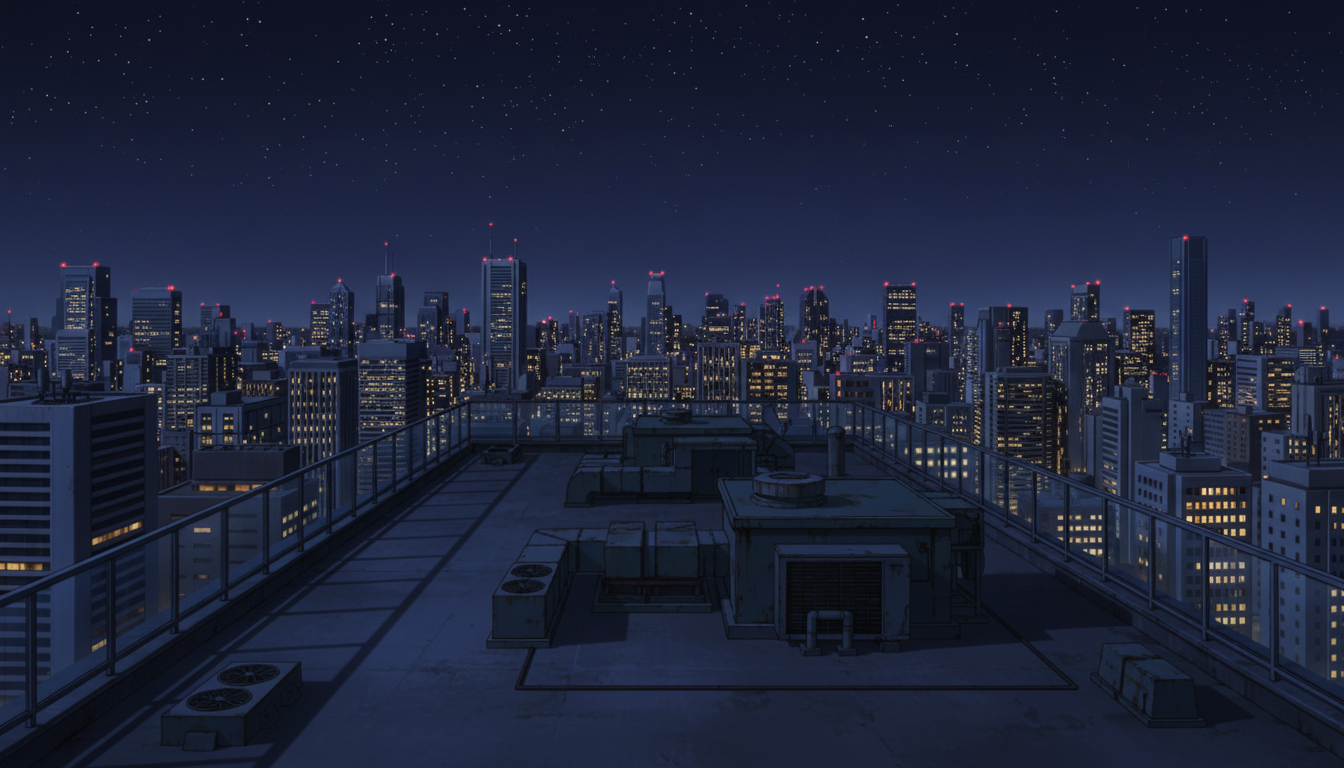 [Free Download] Rooftop Background Illustrations (Landscape) — Free for ...