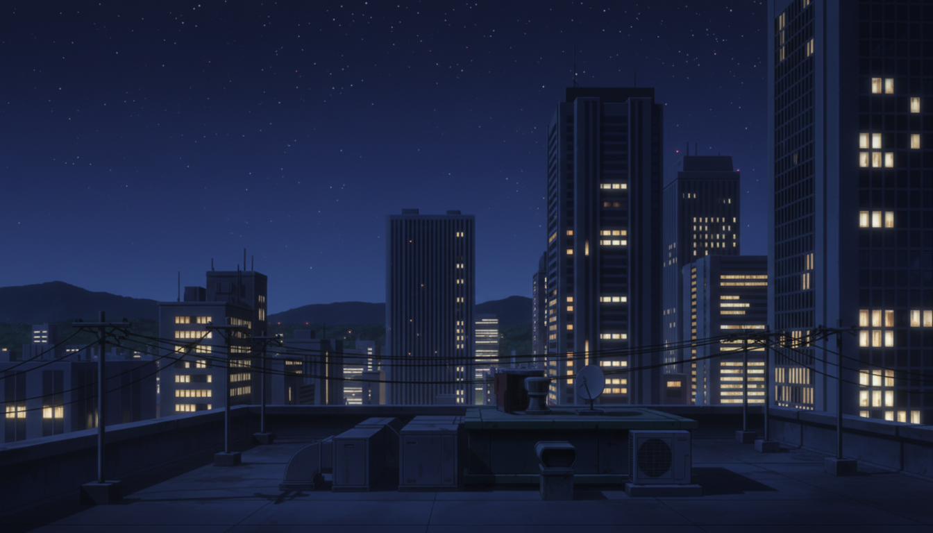 [Free Download] Rooftop Background Illustrations (Landscape) — Free for ...