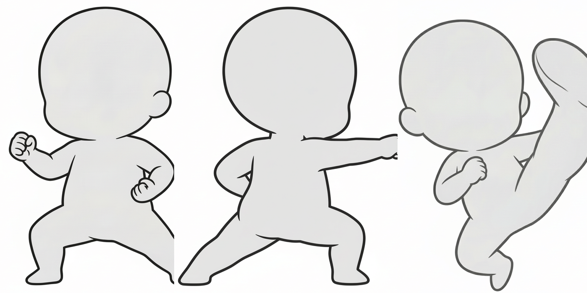 [Free Download] Kids Doing Karate Pose Collection — Free for copainter ...