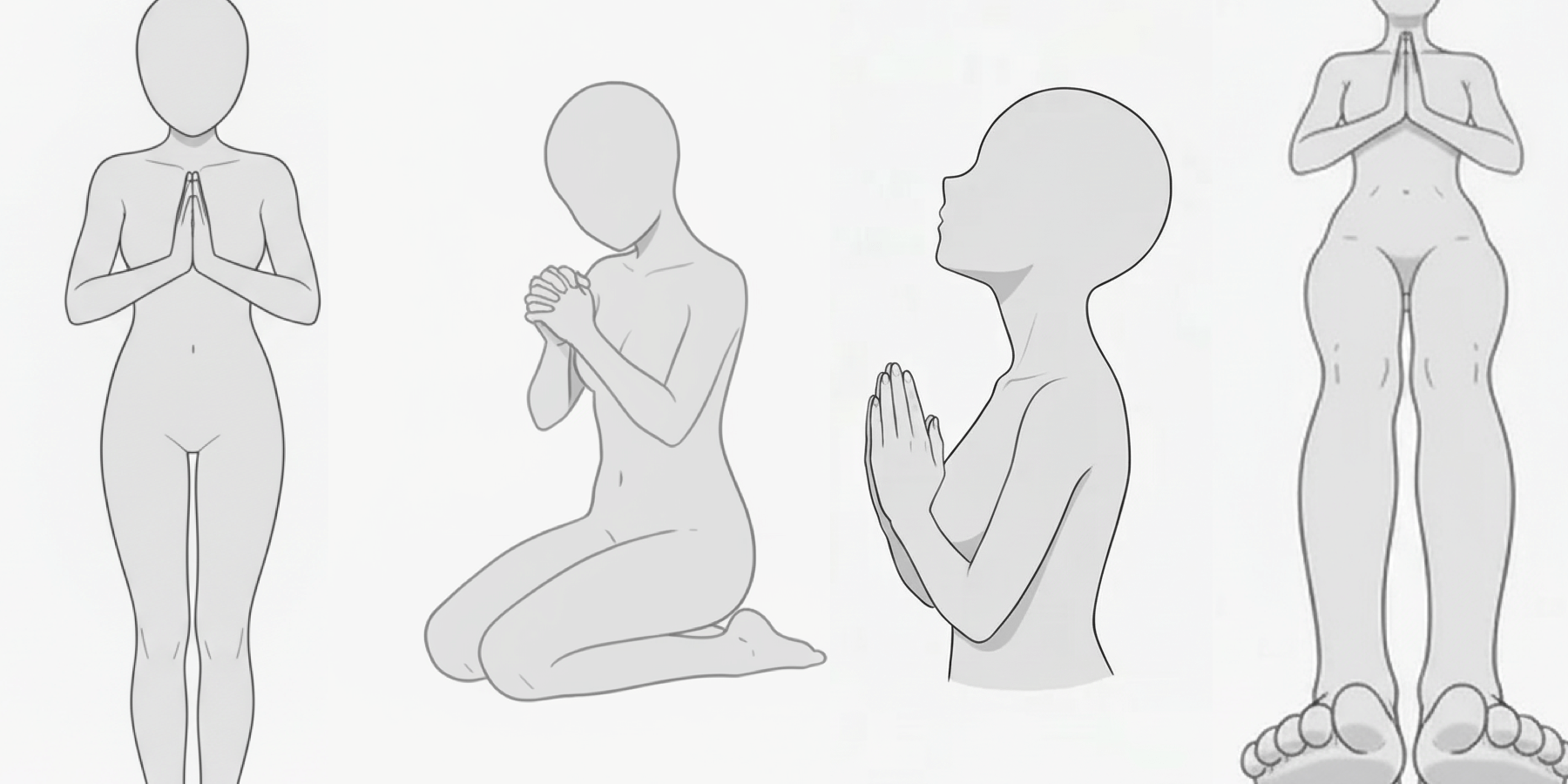 [Free Download] Praying Female Pose Pack — Commercial Use Allowed (Free ...
